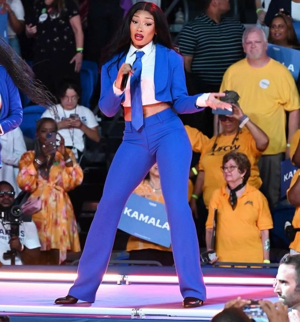Megan Thee Stallion Performed at the Kamala Harris ATL Campaign Rally ...